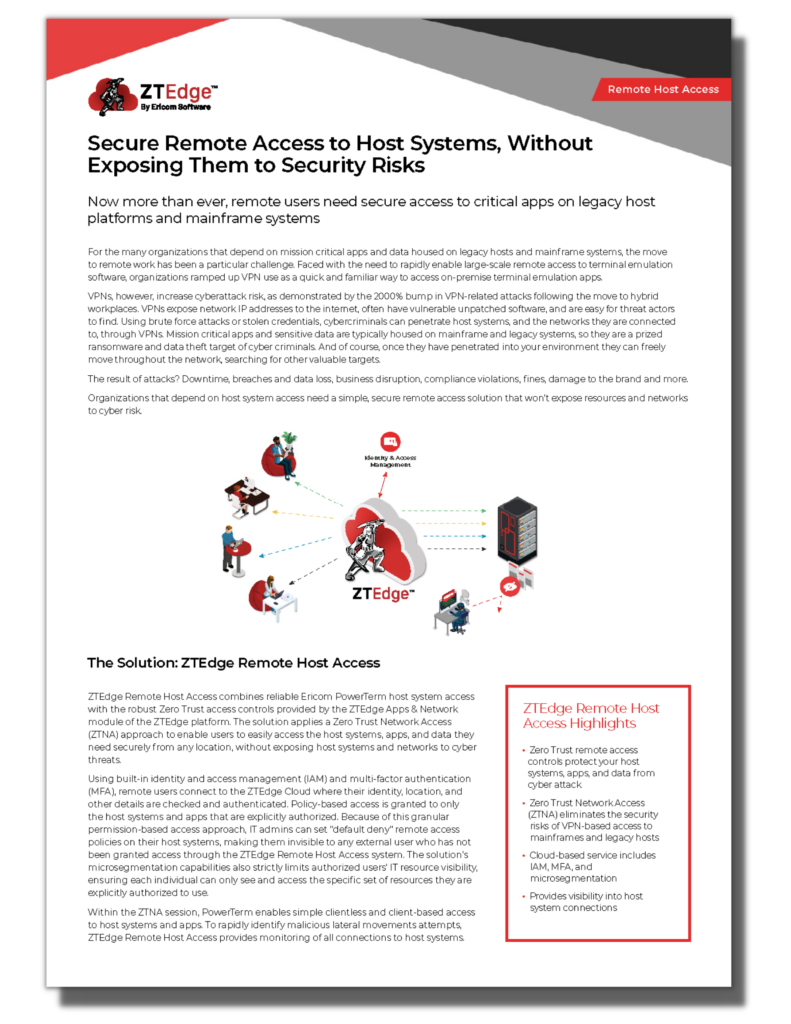 PowerTerm and Zero Trust Security - Ericom Software