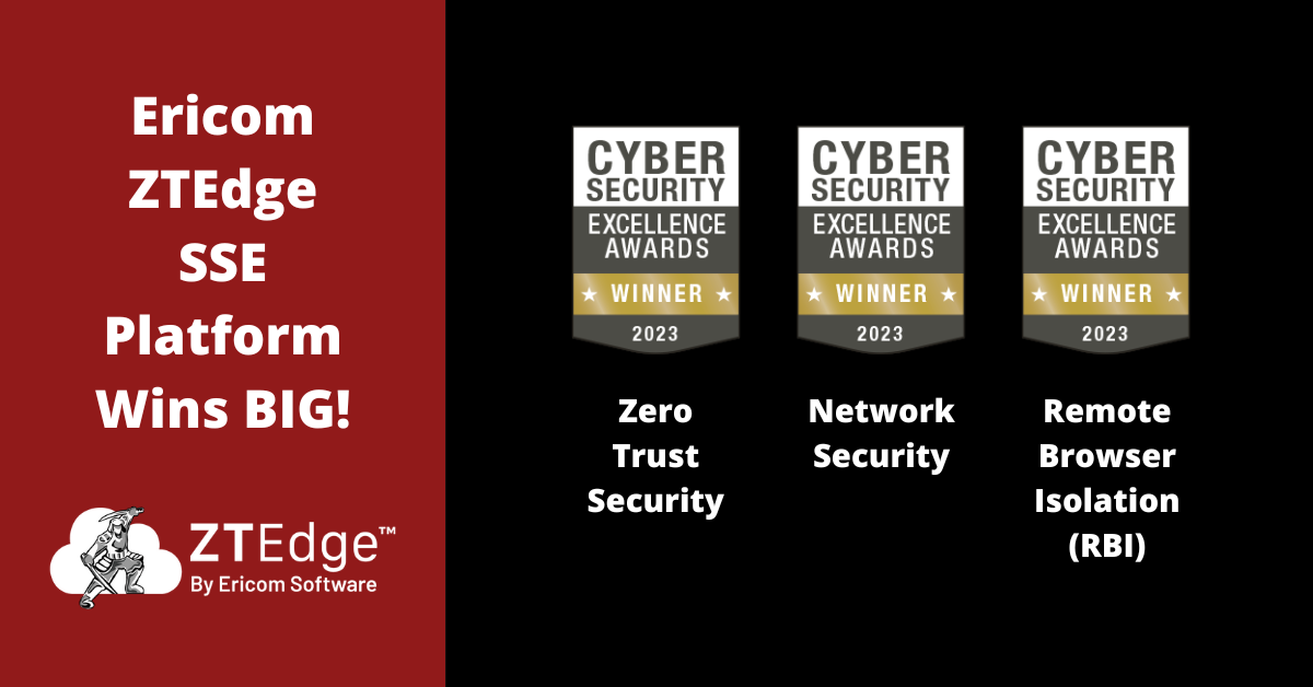 ZTEdge Cloud Platform Wins 2023 Cyber Awards | Ericom Software